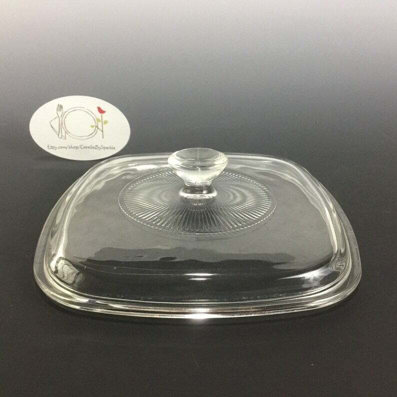 Pyrex 7” Replacement Lid for Corning 1 Quart or 1-1/2 Quart Square ...
