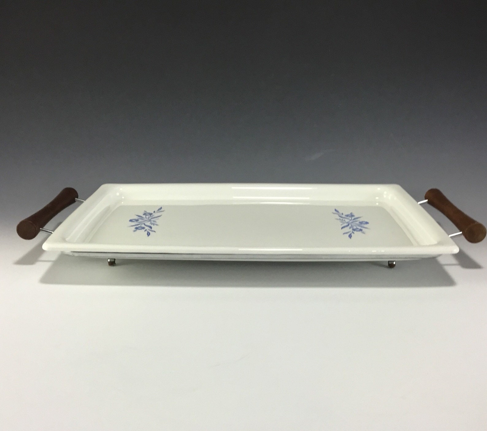 Corning 'cornflower Blue' Bake and Broil Pan With Carrying Caddy - Etsy