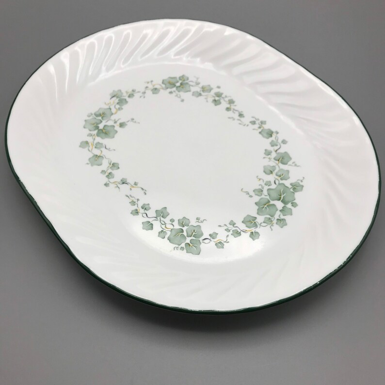 12" Serving Platter * Corelle “callaway” Green Ivy - Etsy