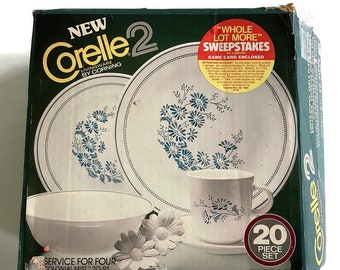 16 Piece Corelle Colonial Mist Dinnerware Set, Service for 4 - Etsy