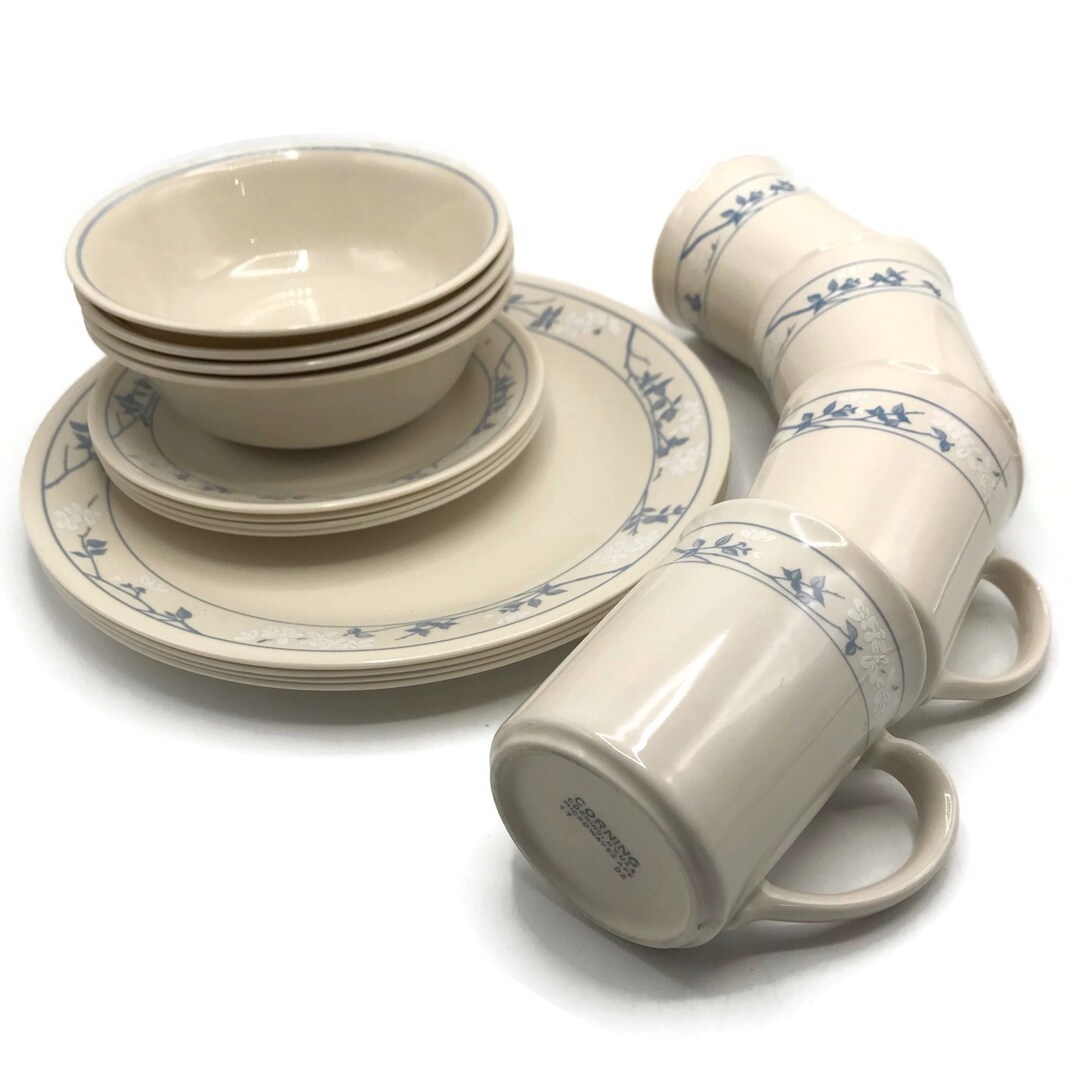 Vintage Corelle 16-piece Dinnerware Set * "first of Spring” - Etsy