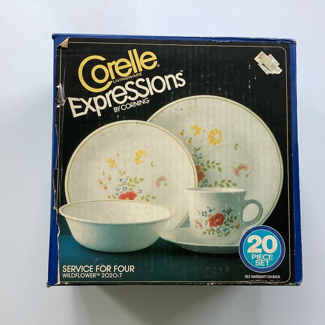 Vintage New in Factory Sealed Box Corelle 20-piece Dinnerware Set ...