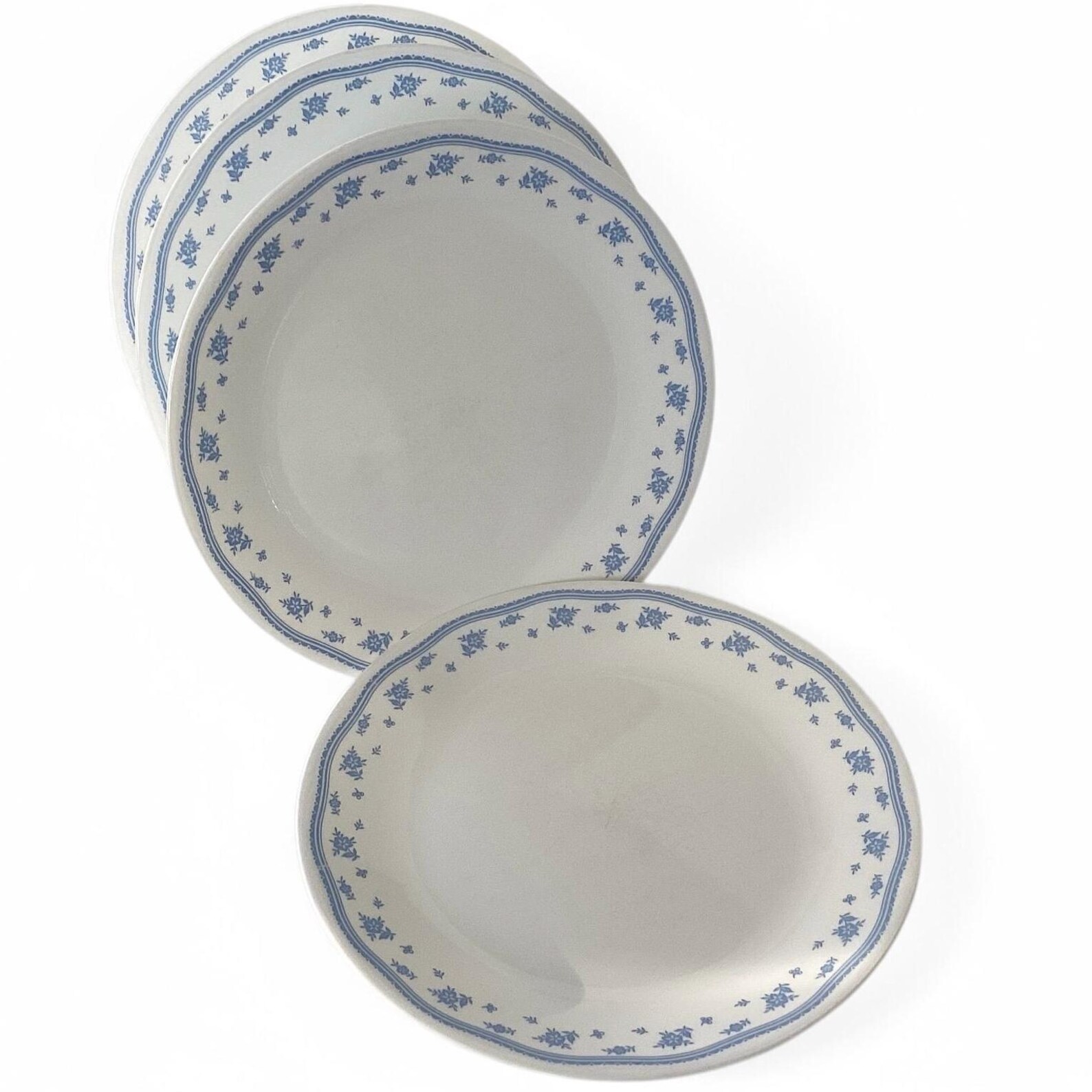 10-1/4" Corelle "morning Blue" Dinner Plate Set of 4 - Etsy