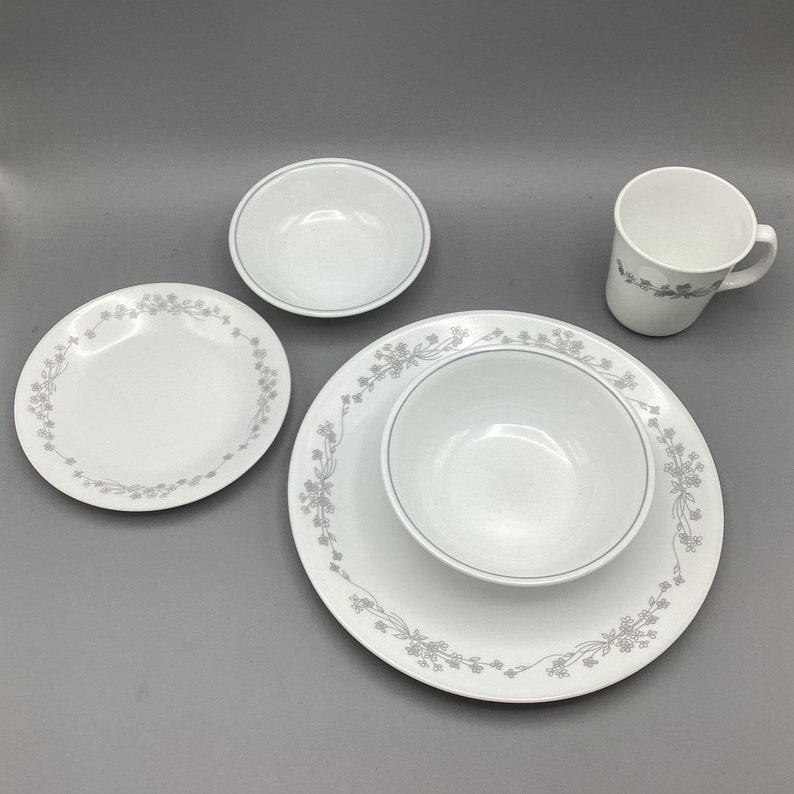 Corelle ribbon Bouquet 20-piece Dinnerware Set - Etsy