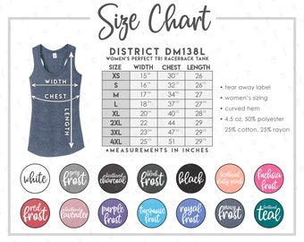 District Size Chart - Etsy