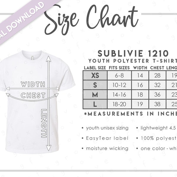 Sublimation Temp Chart - Etsy