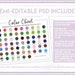 Thermoflex Patterns HTV Color Chart • 2 Charts Included • Semi-editable ...