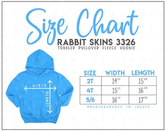 Rabbit Skins 3326 Size Chart - Etsy