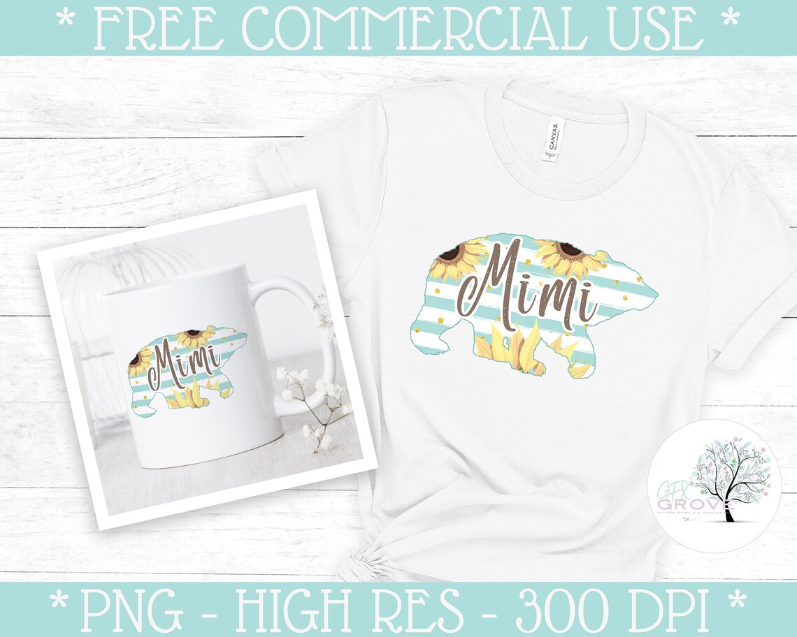 Mimi Bear Print File Cute Mimi PNG Mimi Clipart Mimi | Etsy