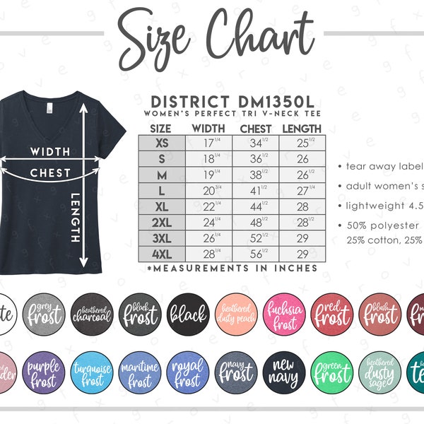 Dm1350l size chart - Etsy.de