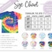Semi-editable Colortone 1160 Size Color Chart Toddler Unisex Tie-dye T ...