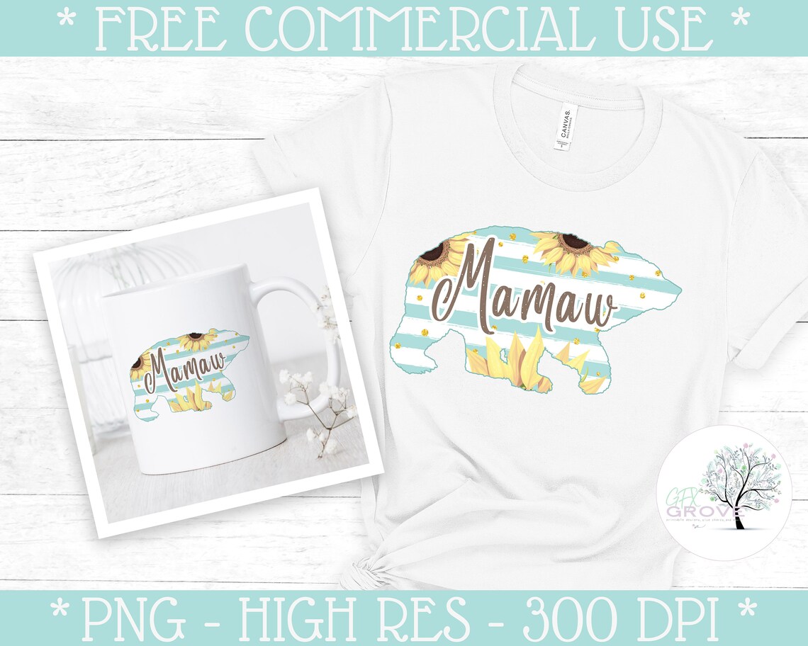 Mamaw Bear Print File - Cute Mamaw PNG - Mamaw Clipart - Mamaw ...