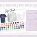 Semi-editable Hanes 5250 Size Chart + Color Chart • Authentic-t Short ...