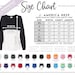 Semi-editable J. America 8829 Size Chart Color Chart Unisex Game Day ...