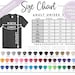 Semi-editable Port & Company PC54 Size + Color Chart • Port and Company ...