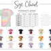Dyenomite 200MS Size + Color Chart • Dyenomite Multi Spiral T-shirt ...