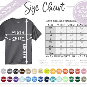Semi-editable A4 N3142 Size Color Chart A4 Cooling Performance T-shirt ...