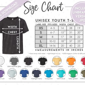 Semi-editable Next Level 3312 Size + Color Chart • Next Level Size ...