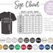 Semi-editable Next Level 1800 Size Color Chart Next Level Unisex ...