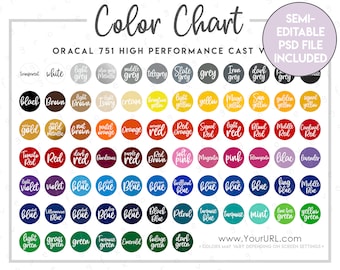 ORACAL 651 Color Chart Oracle 651 Permanent Vinyl Color - Etsy