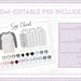 Semi-editable Next Level 6051 Size Color Chart Next Level Size Chart ...