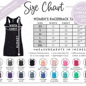 Semi-editable Next Level 6733 Size + Color Chart • Next Level Triblend ...