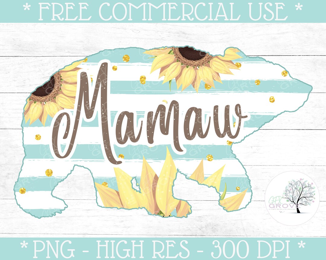 Mamaw Bear Print File - Cute Mamaw PNG - Mamaw Clipart - Mamaw ...