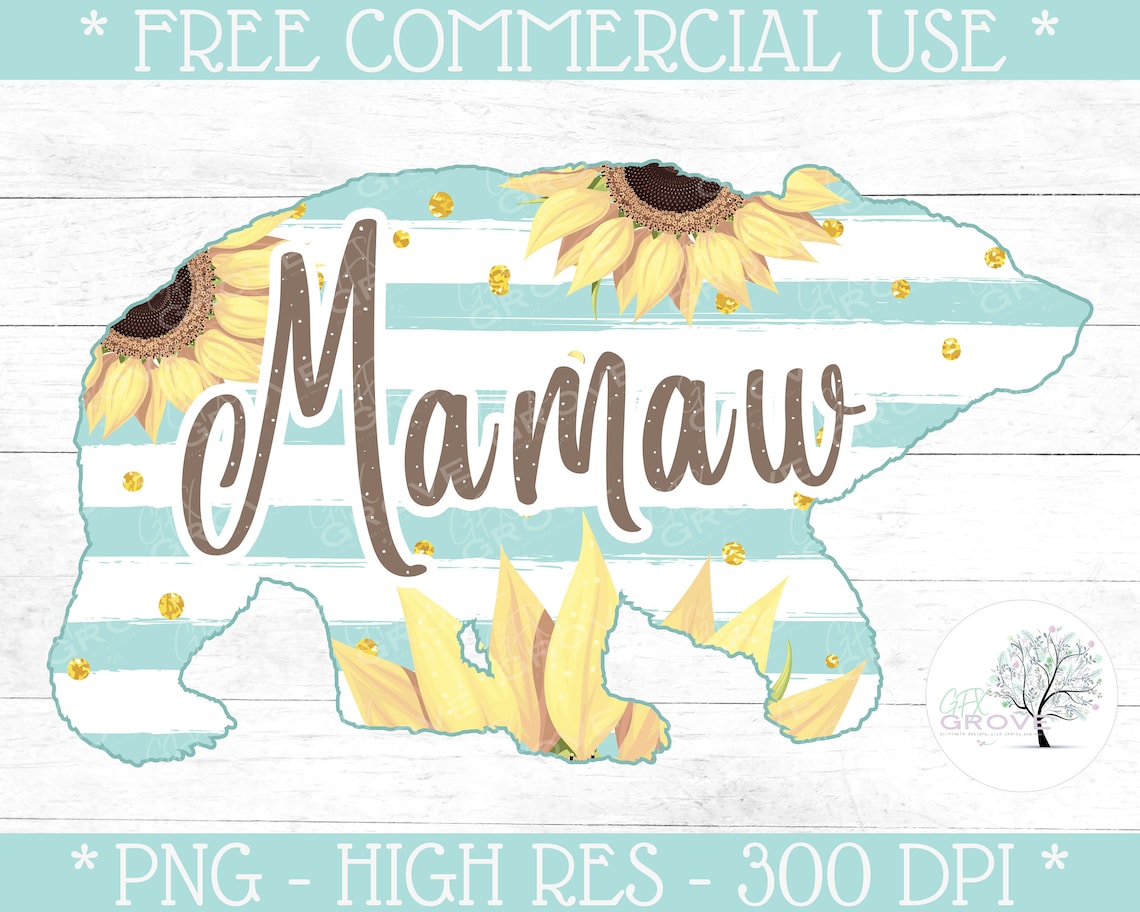 Mamaw Bear Print File - Cute Mamaw PNG - Mamaw Clipart - Mamaw ...