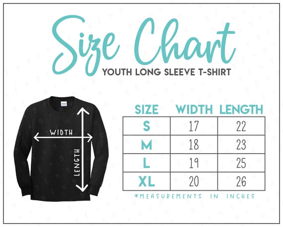 G240b Size Chart 2 Versions Included Youth Ultra Cotton Etsy