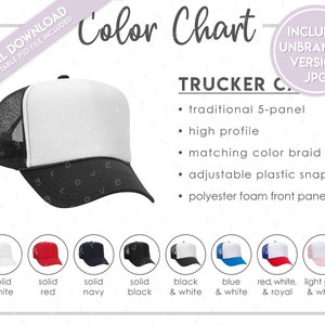 Semi-editable Otto 39-165 Color Chart *PRINTFUL COLORS* • Otto Foam ...
