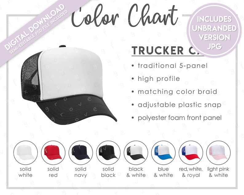 Semi-editable Otto 39-165 Color Chart *PRINTFUL COLORS* • Otto Foam ...