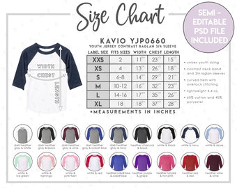 Kavio Size Chart - Etsy