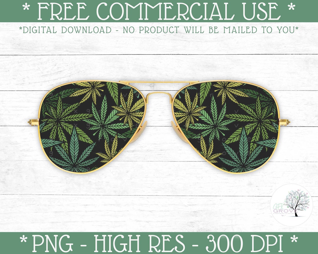 Digital Download • Marijuana Leaf Sunglasses Print File • Sunglasses ...