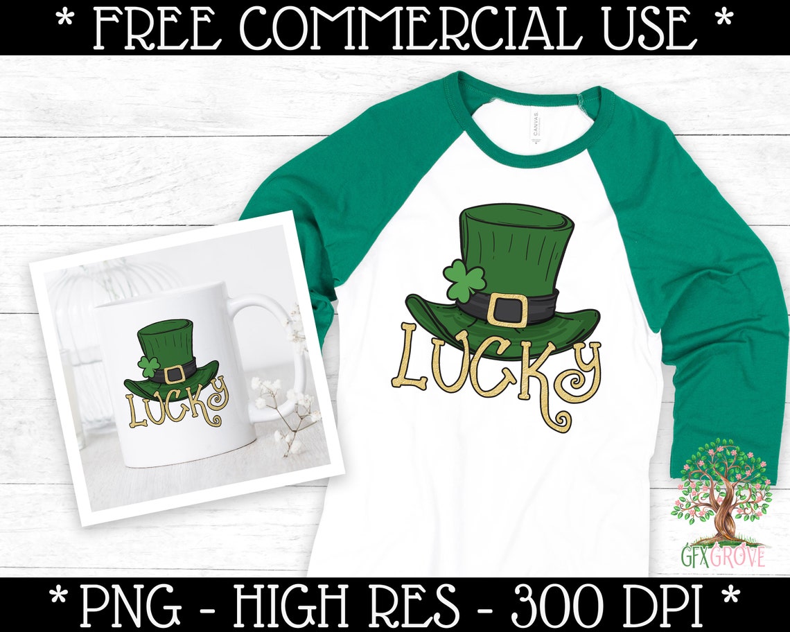 Lucky Leprechaun Hat Print File St Patrick's Day Clipart - Etsy