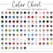 Thermoflex Patterns HTV Color Chart • 2 Charts Included • Semi-editable ...