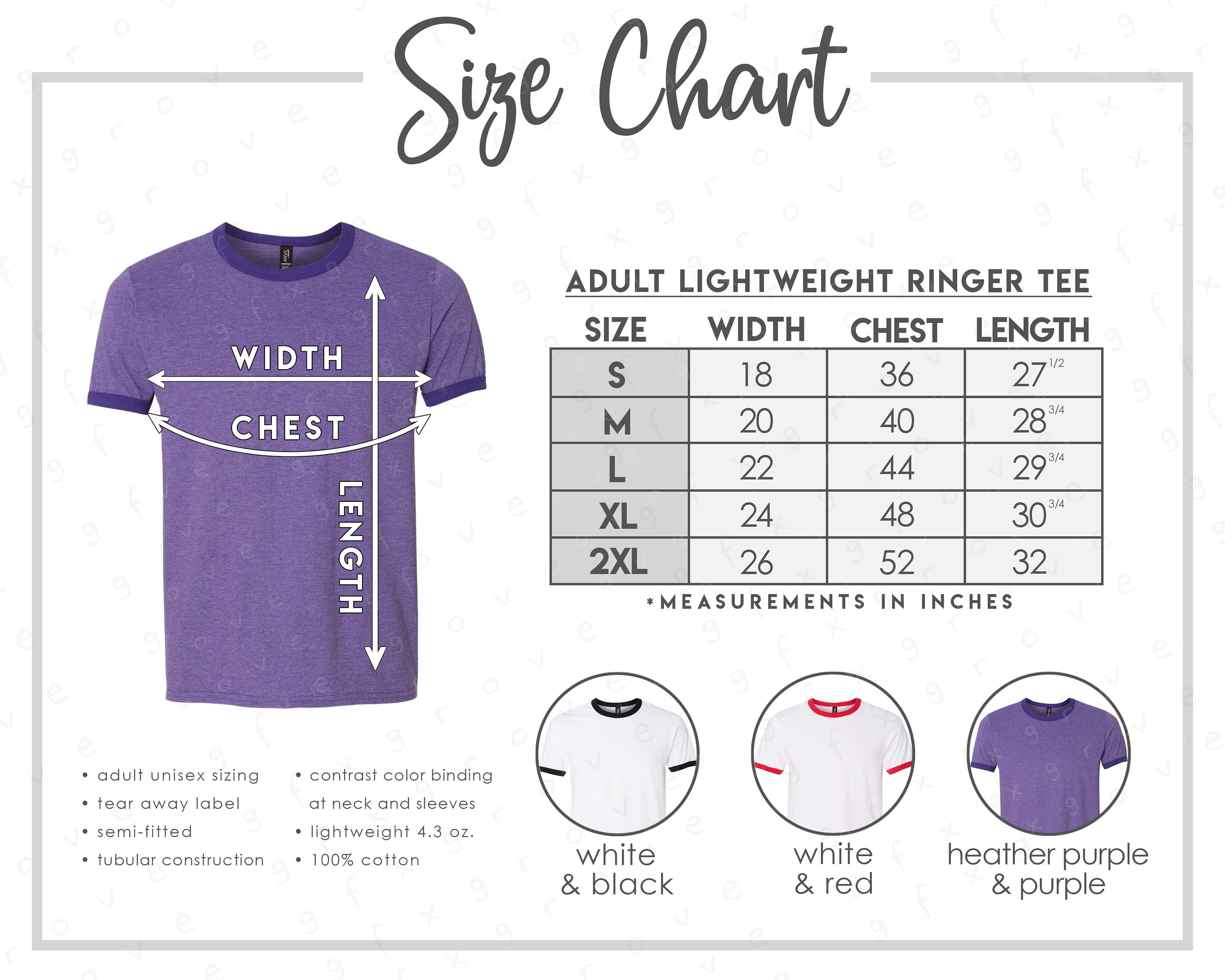 988 Size Color Chart 2 Versions Included With & Without | Etsy