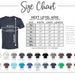 Next Level 6010 Size + Color Chart (2 Versions Included With & Without ...