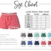 1537L Size + Color Chart (2 Versions Included With & Without Branding ...