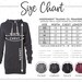 G640 Size Chart Color Chart 2 Versions Included PRINTFUL - Etsy