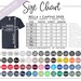 Semi-editable Hanes 5250 Size Chart Color Chart Authentic-t Short ...