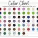 Thermoflex Patterns HTV Color Chart • 2 Charts Included • Semi-editable ...