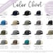 Semi-editable Richardson 112FP Color Chart • Richardson Five Panel ...