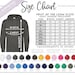 Semi-editable Fruit of the Loom 0640260 Size Chart Color Chart Fruit of ...