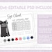 Semi-editable LAT Apparel 3821 Size + Color Chart • LAT Apparel Ladies ...