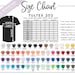 Semi-editable Tultex 202 Size + Color Chart • Tultex Unisex Fine Jersey ...