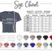Next Level 5080 Size Color Chart 2 Versions Included With & Without ...