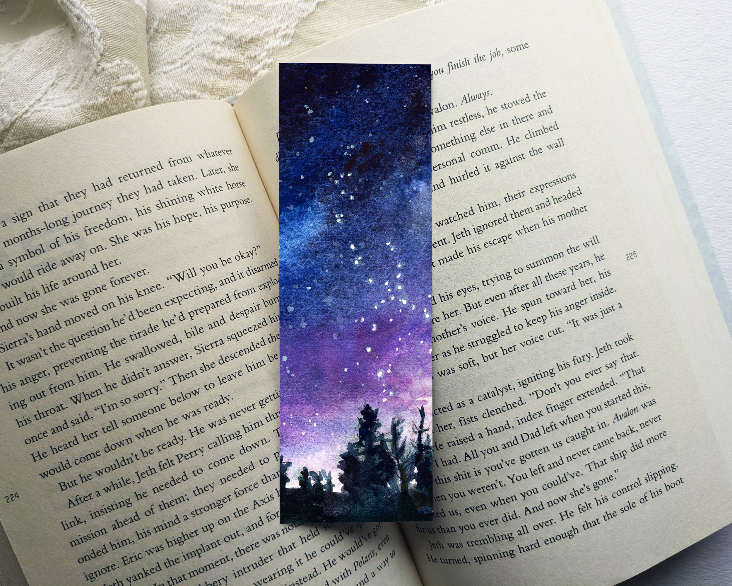 Watercolor Bookmark Bookmark Forest Unique Bookmarks - Etsy Canada