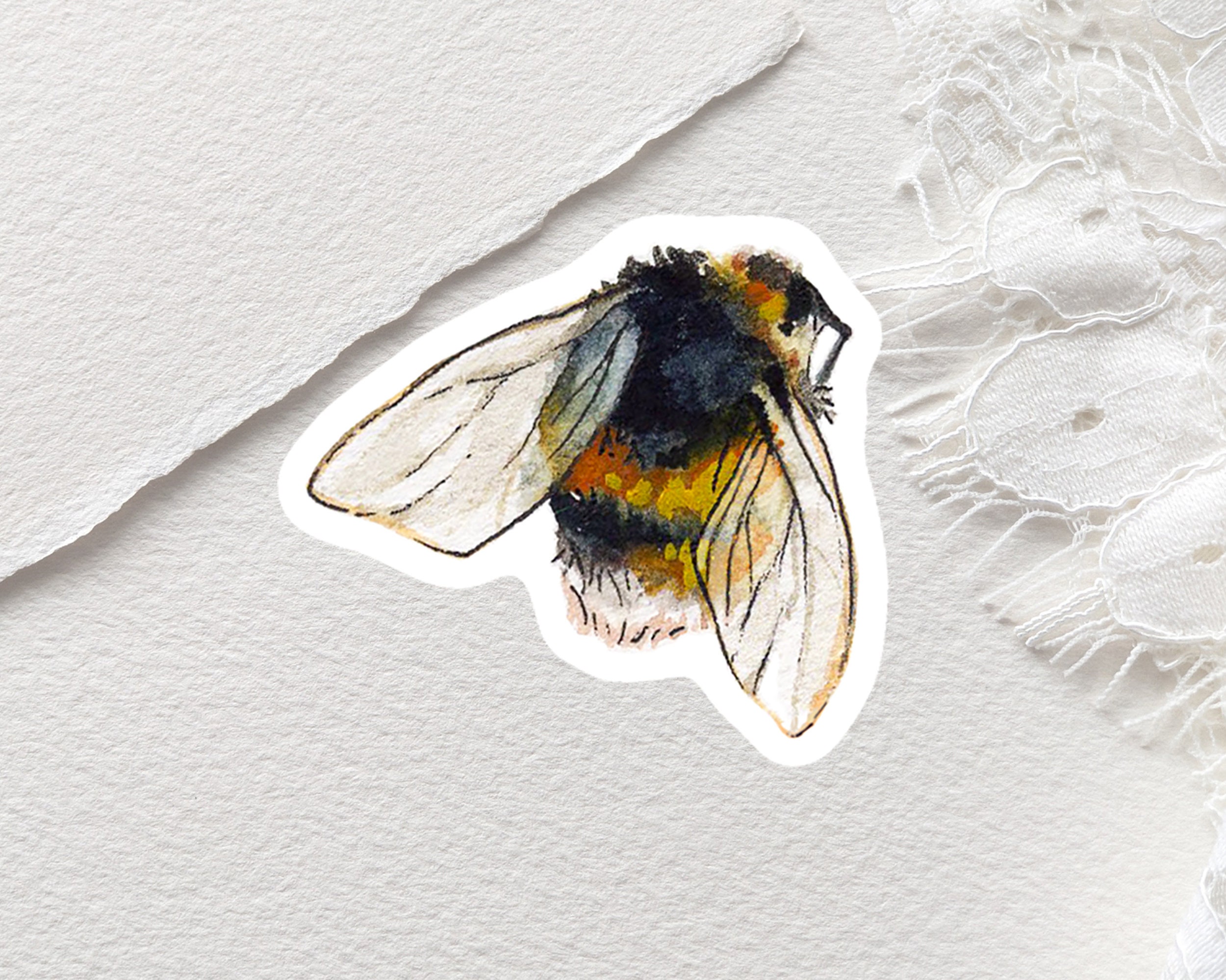 Bee Sticker Sticker Pack Honey Bee Sticker Nature - Etsy