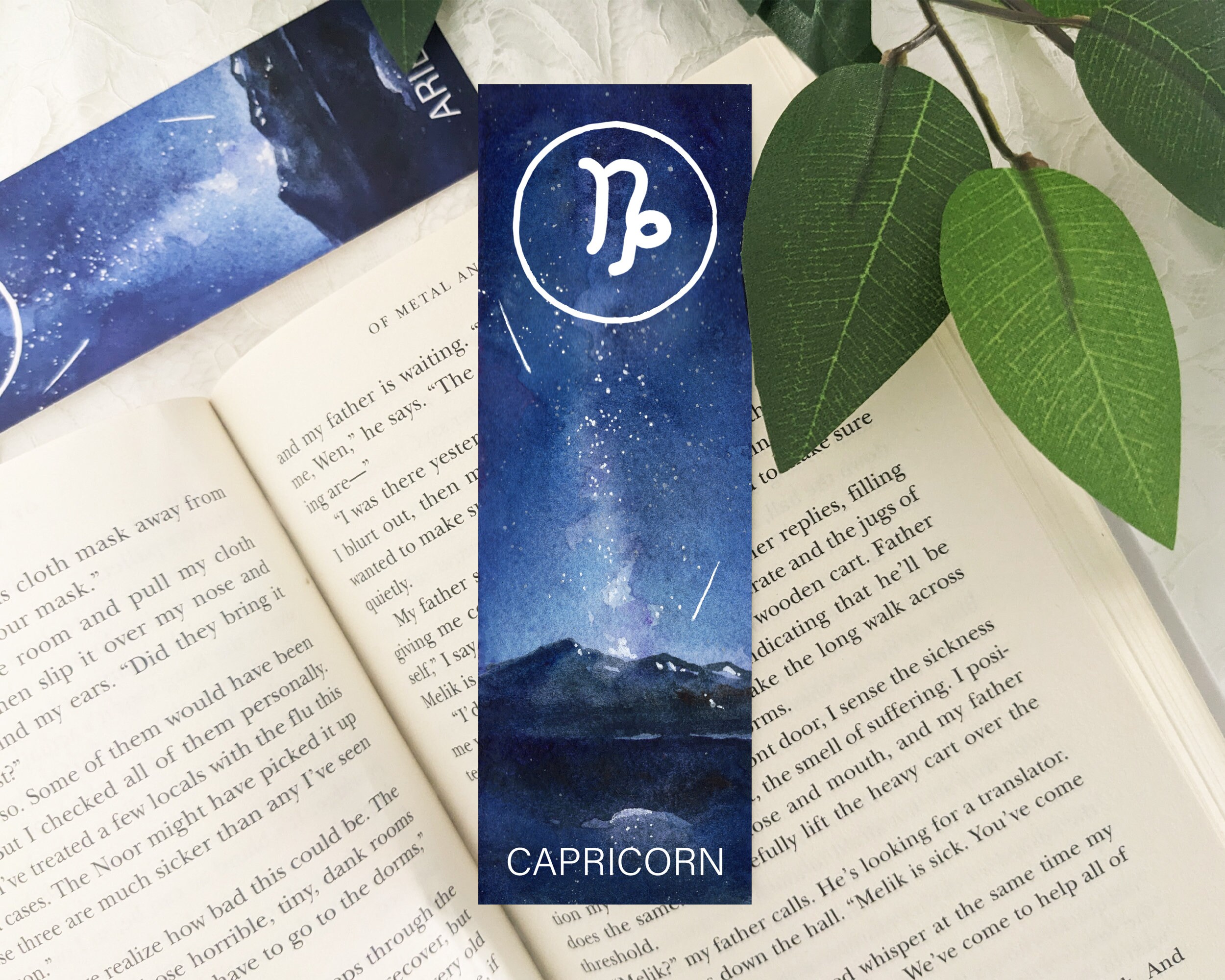 Zodiac Bookmark | Constellation | Zodiac Sign | Watercolor Bookmark ...