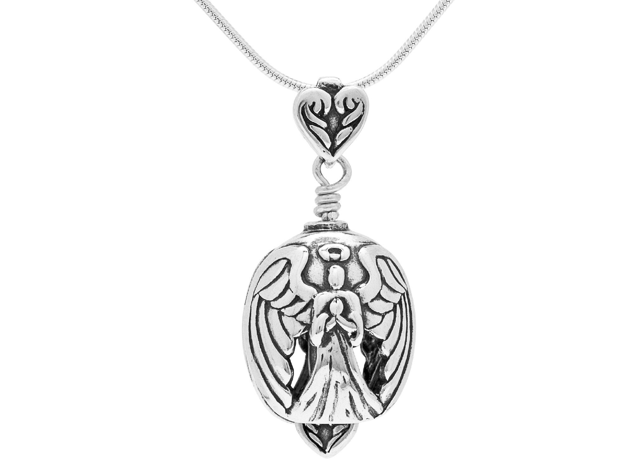 Guardian Angel Bell Necklace Sterling Silver Gift Set - Etsy México